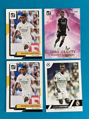 Eduardo Camavinga Card Lot 2022-23 Donruss Base + Insert Topps Real ...