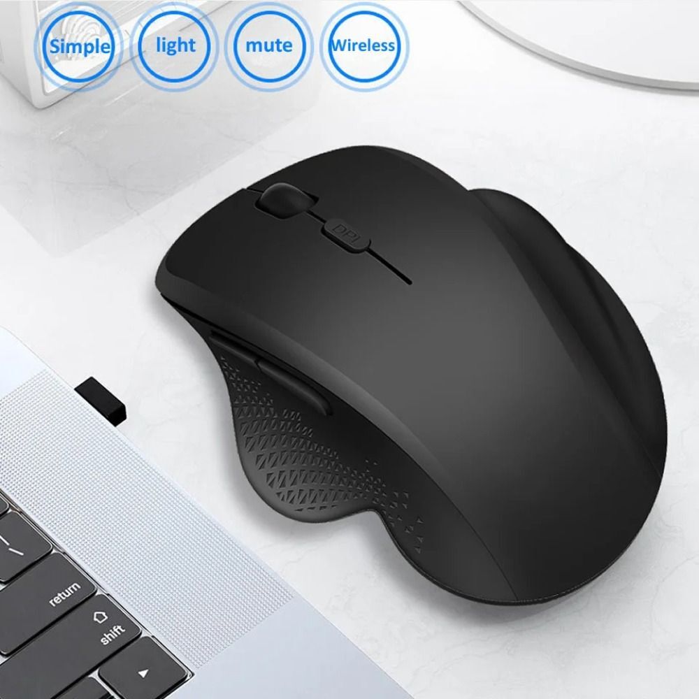 2.4G Rechargeable Ergonomic Mouse Bluetooth Wireless Computer Mouse | eBay