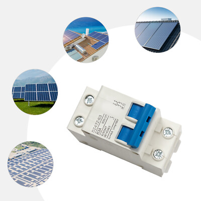 Square 63A DC 500-Volt Double Pole Miniature Circuit Breaker Overload ...