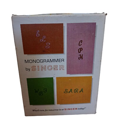 Singer Monogrammer 171256 For Slant Needle Zig Zag Sewing Machine 750 ...