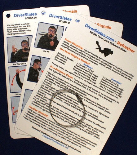 Dive Trip Slate Pack - - Scuba Skills Refresher, Hand Signals, & Slate ...