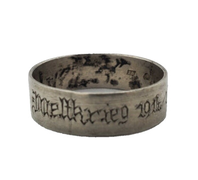 WWI WW1 Original German Ring 1914 Weltkrieg patriotic war band 1915 ...
