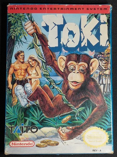 Toki Taito Authentique Nintendo Nes Exmt + Condition Complet N Boîte ...
