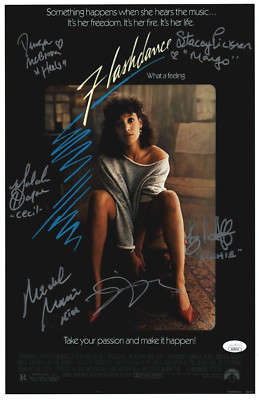FLASHDANCE Cast x6 Hand Signed 11x17 Photo Authentic Autograph JSA COA ...