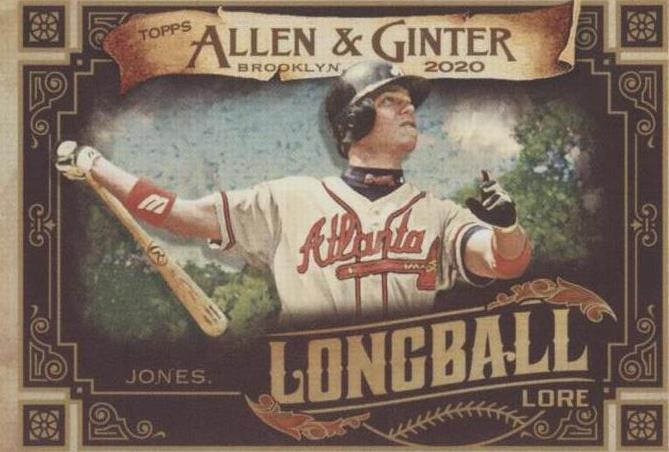 2020 Topps Allen & Ginter's - Longball Lore Chipper Jones #LL-21 for ...
