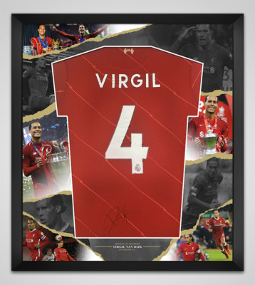 Virgil van Dijk Signed & Framed Liverpool F.C. Shirt AFTAL COA | eBay UK