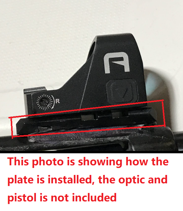 PD1 Red Dot Sight Plate Picatinny Rail Mount for Taurus GX4,G3C,X,Canik ...