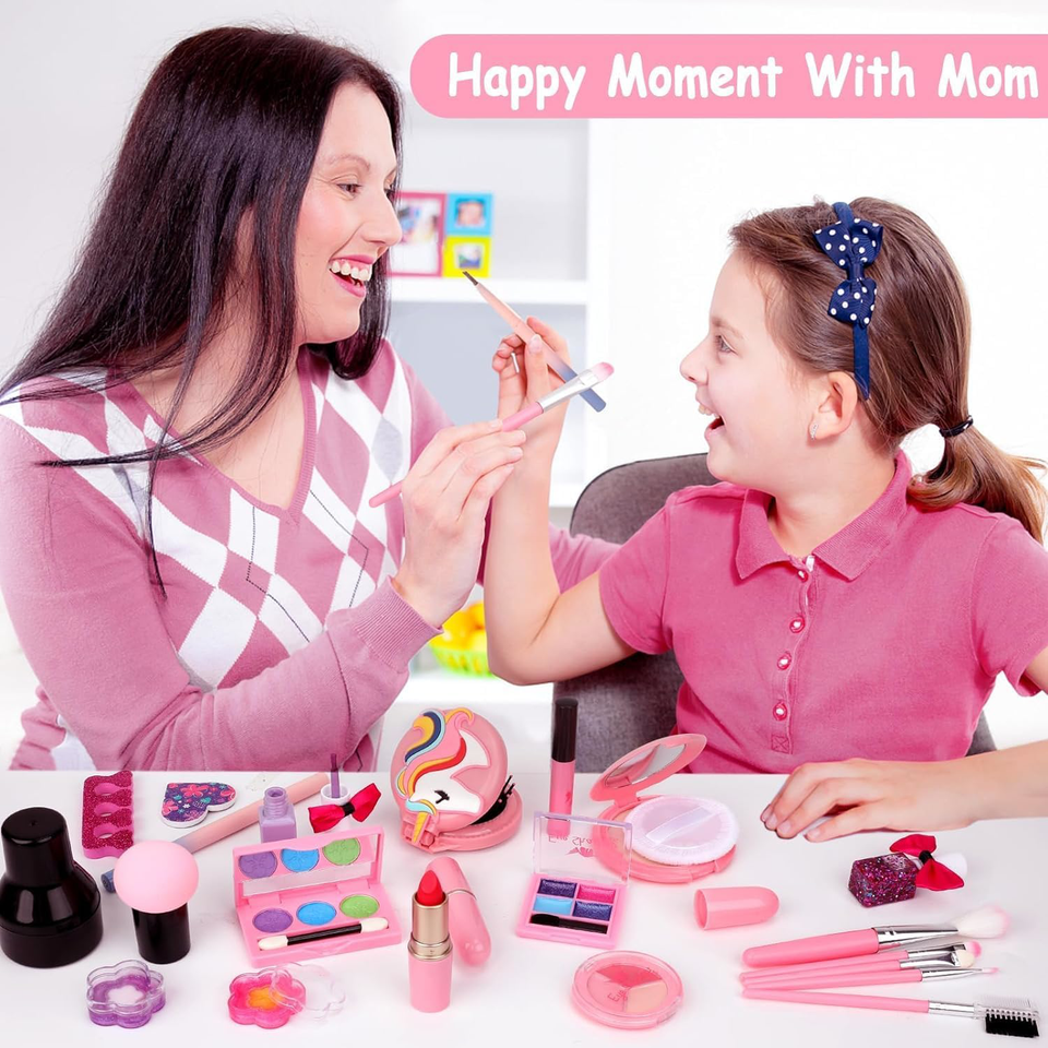 Flybay Kids Makeup Sets for Girls, Washable Girls Make Up Set, Real ...