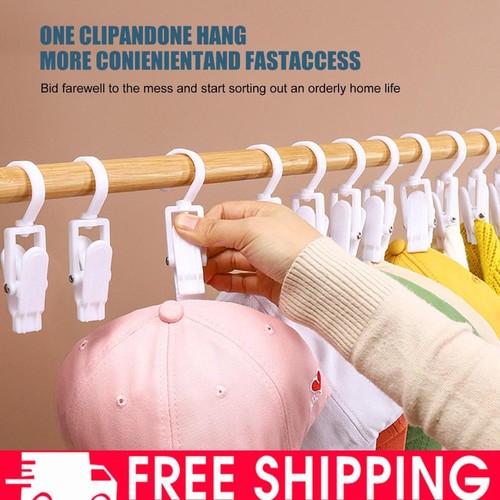10 Pcs Hanging Drying Hooks Multifunction Clothes Hanger for Home ...