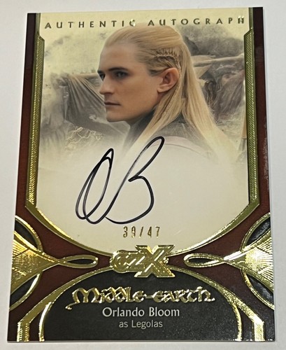 CZX Middle Earth Autograph Card - ORLANDO BLOOM as LEGOLAS auto 39/47 ...