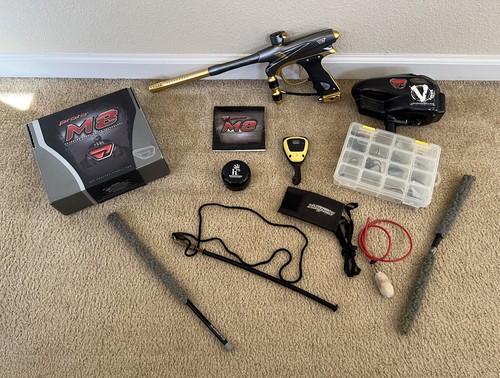 Bundle - Dye Proto Matrix PM8 Gray & Gold Paintball Marker After Market ...