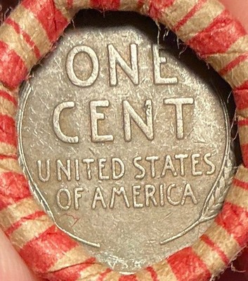 unsearched old cents roll vintage coins 50 pennies penny collection set ...