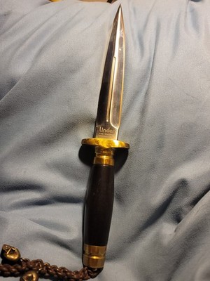 Linder 6 Inch Dagger With Custom Leather Sheath And Original Linder ...