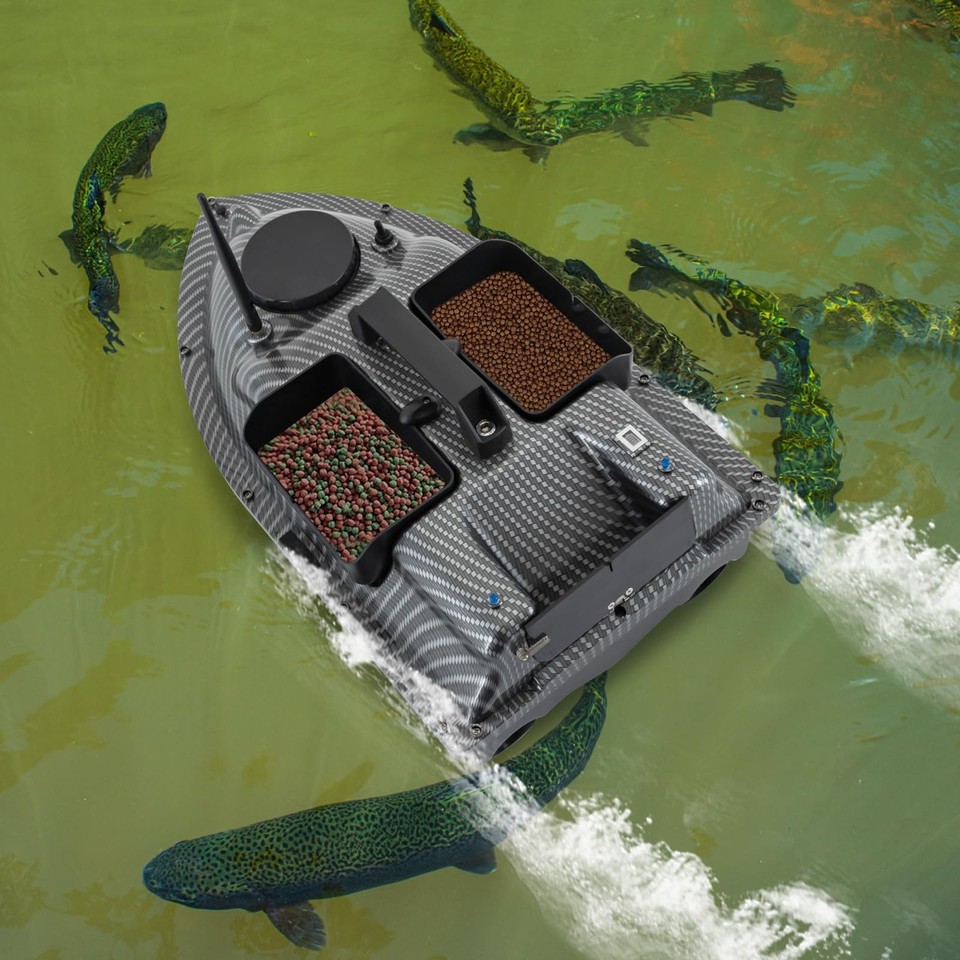 RC Fishing with GPS, 500M Remote Control Dual Motor Fish Finder, Cruise ...