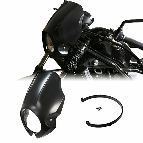 MATTE BLACK HEADLIGHT COVER WINDSHIELD GUARD FOR HONDA 17 18 19 REBEL ...
