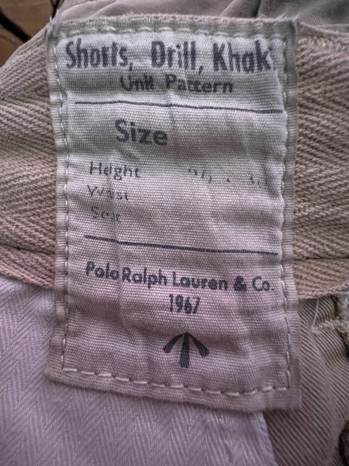 Polo Ralph Lauren Khaki Drill Shorts Vintage Men's Baggy Cargo Shorts ...