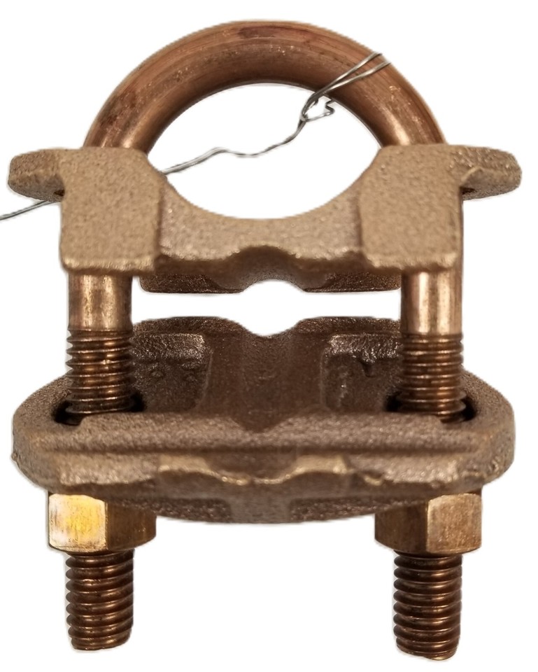 BURNDY GAR1526 Grounding Clamp Copper Alloy Cable to Rod or Pipe 4Sol-2 ...