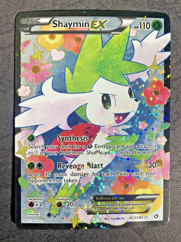 Shaymin EX RC21/RC25 FULL ART Legendary Treasures Radiant Collection ...