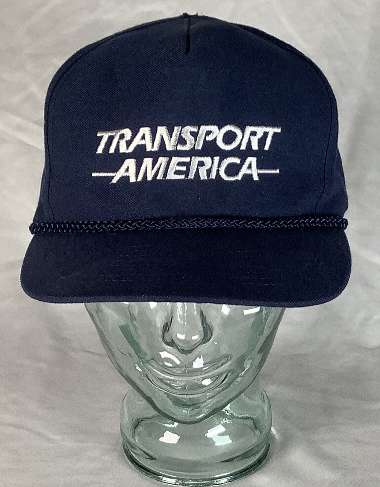 Vintage Transport America Trucker Hat Cap Snapback Bl… - Gem