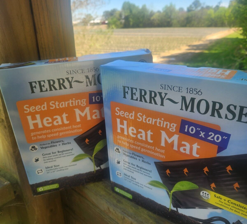 Lot of 2 Ferry Morse Seed Starting Germination Heat Mat 10x20" KHM-8 ...