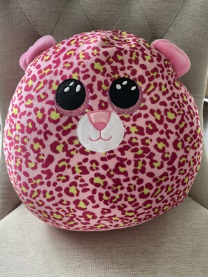 Ty Squish-a-boo Lainey The Leopard 14” Pink | eBay Australia