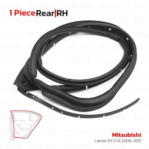 For Mitsubishi Lancer EX 2008 - '18 Rear Right Door Rubber Seal ...