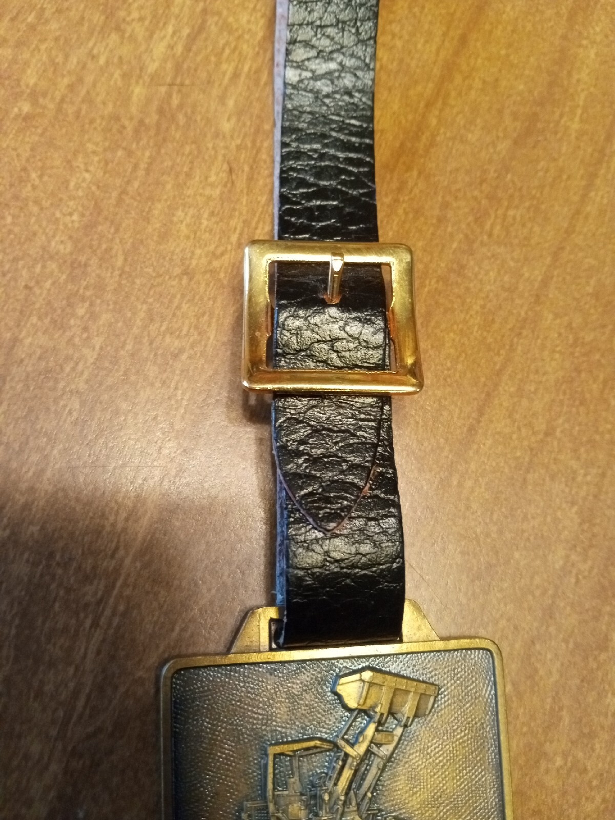 Vintage Caterpillar Key Fob Leather & Brass Very Unique In Great ...