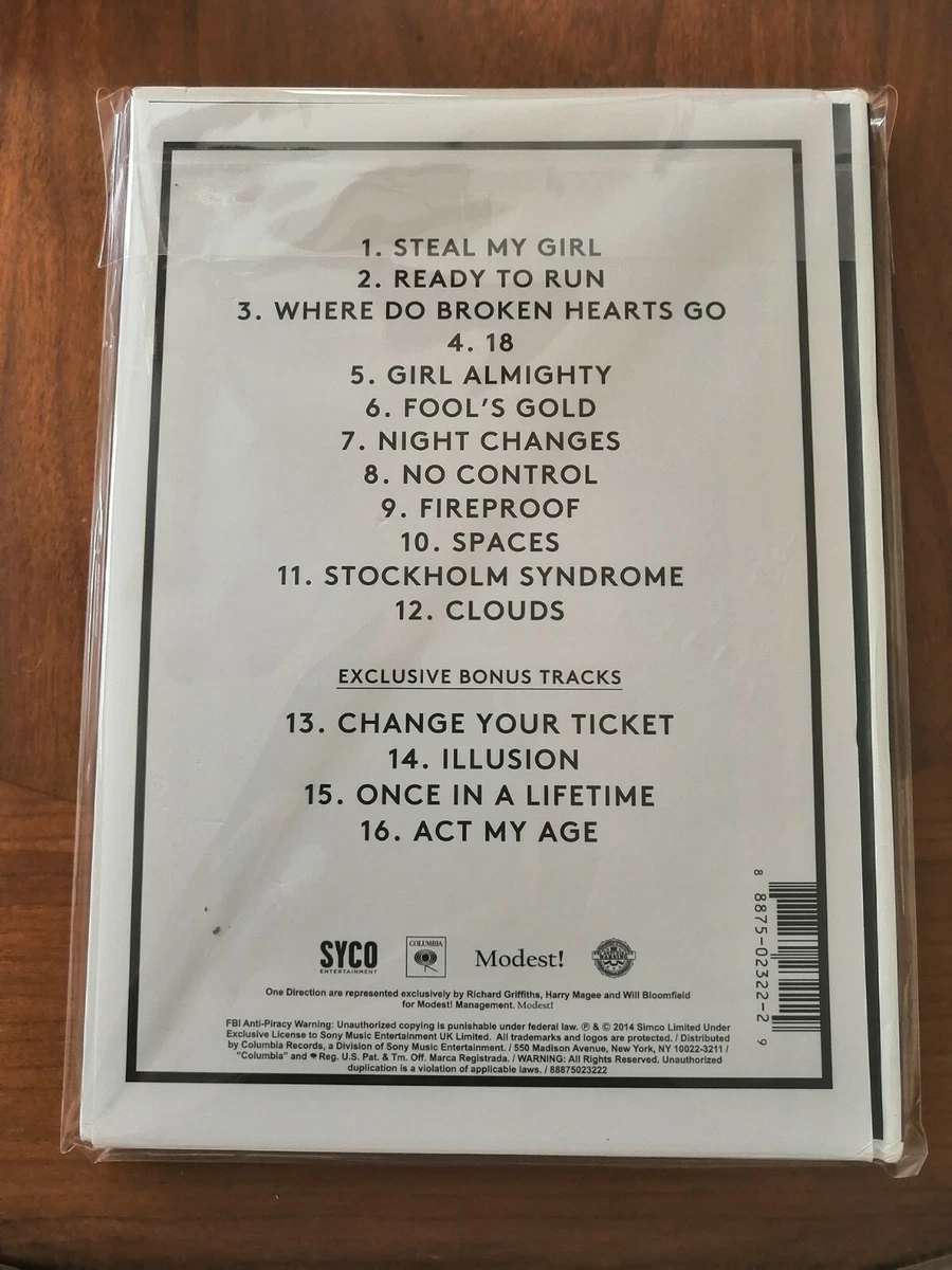 Four One Direction Tracklist