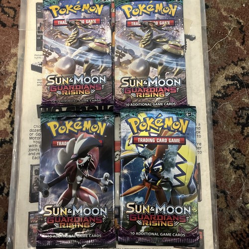 Pokemon TCG- Sun & Moon - Guardians Rising - 4 Packs | eBay