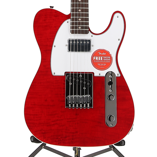Squier Affinity Telecaster FMT SH Electric Guitar, Crimson Red ...
