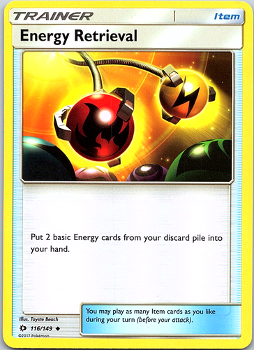 Pokemon TGC - Energy Retrieval 116/149 (2017) Trainer | eBay