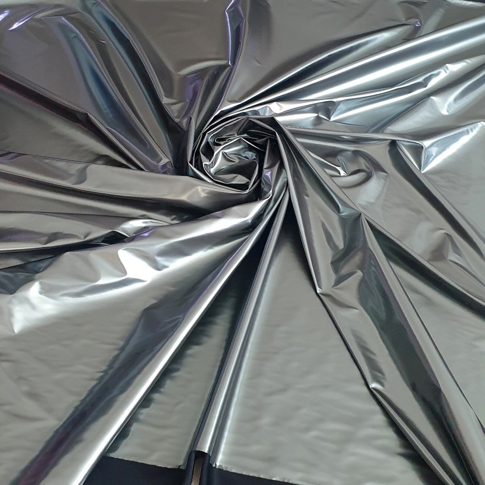 Shiny Metallic PVC Latex Pleather Stretch Fabric Vinyl Bodycon Dress ...