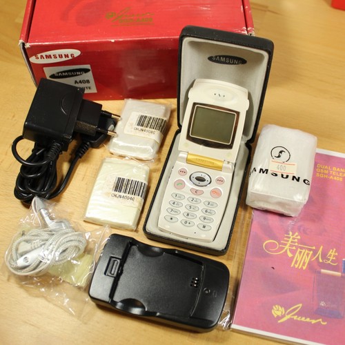 Very Rare Vintage Samsung SGH-A408 Olympics 2001 Phone White In Box ...