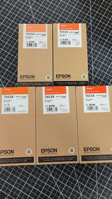 Genuine EPSON OEM T653A ORANGE, for Epson Stylus Pro 4900 (Qty1) | eBay
