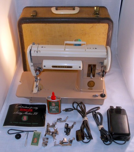 Singer 301A Sewing Machine Featherweight's "Big Sister" Heavy Duty ...