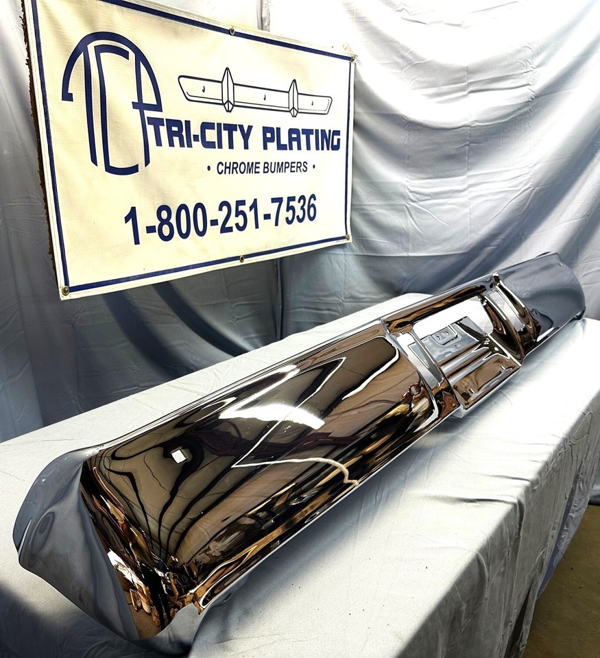 1966 1967 PLYMOUTH BELVEDERE or CORONET WAGON REAR BUMPER *FRESH CHROME ...
