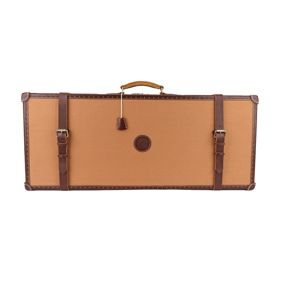 TOURBON Canvas/Leather Shot Gun Case Take Down Rifle Case Hard Gun ...