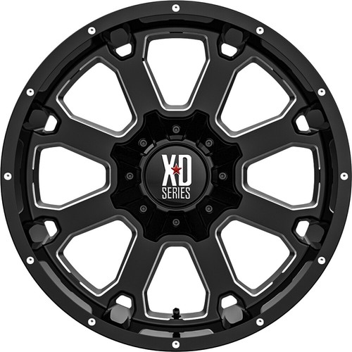 2 Wheels 20" XD825 Buck 25 20x9 5x139.7/5x150 Black 0ET 110.5CB ...