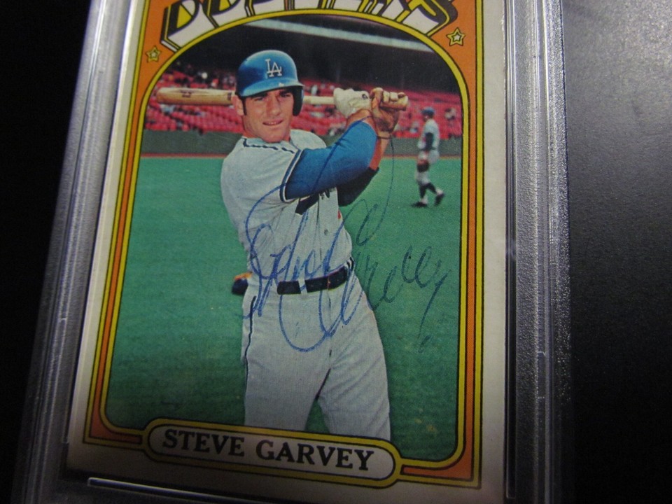 1972 Topps Steve Garvey Signed Baseball Card PSA Encapsulated | eBay