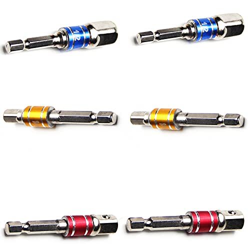 1/4" 3/8" 1/2" Driver Extension Impact Grade Socket Adapter Set Hex ...