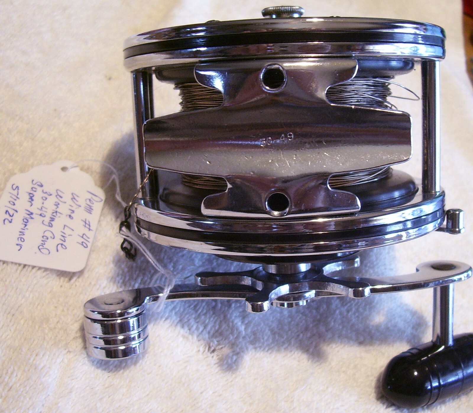 BEAUTIFUL VINTAGE PENN #49 SUPER MARINER REEL 5/7/22 EXCELLANT WITH ...