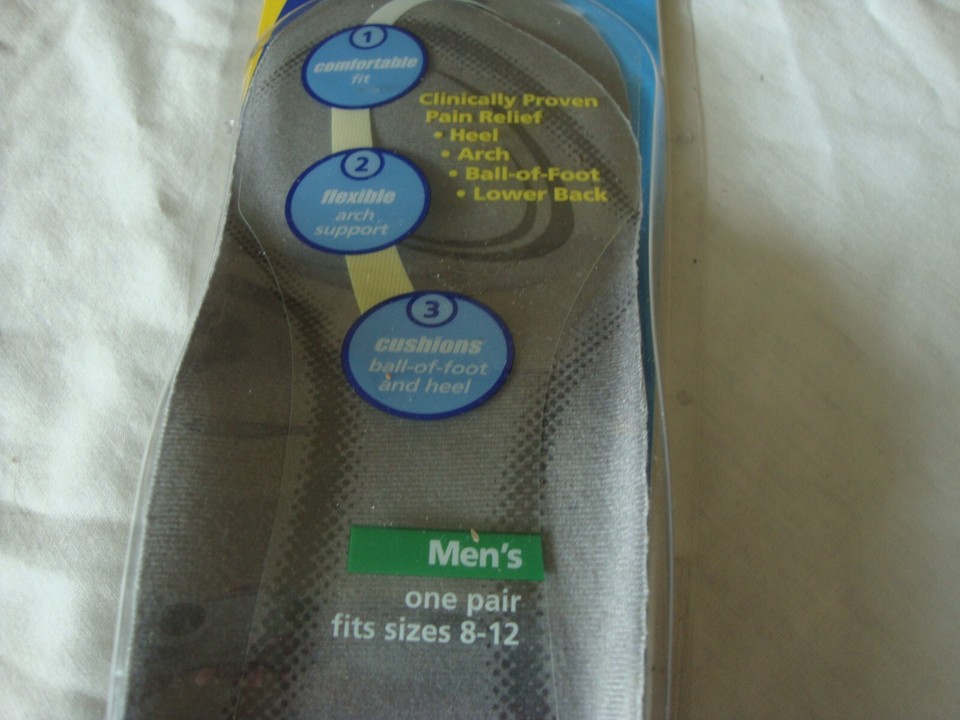 Dr. Scholls Comfort Tri-Comfort Pair of Insoles for Men Size 8-12 ...