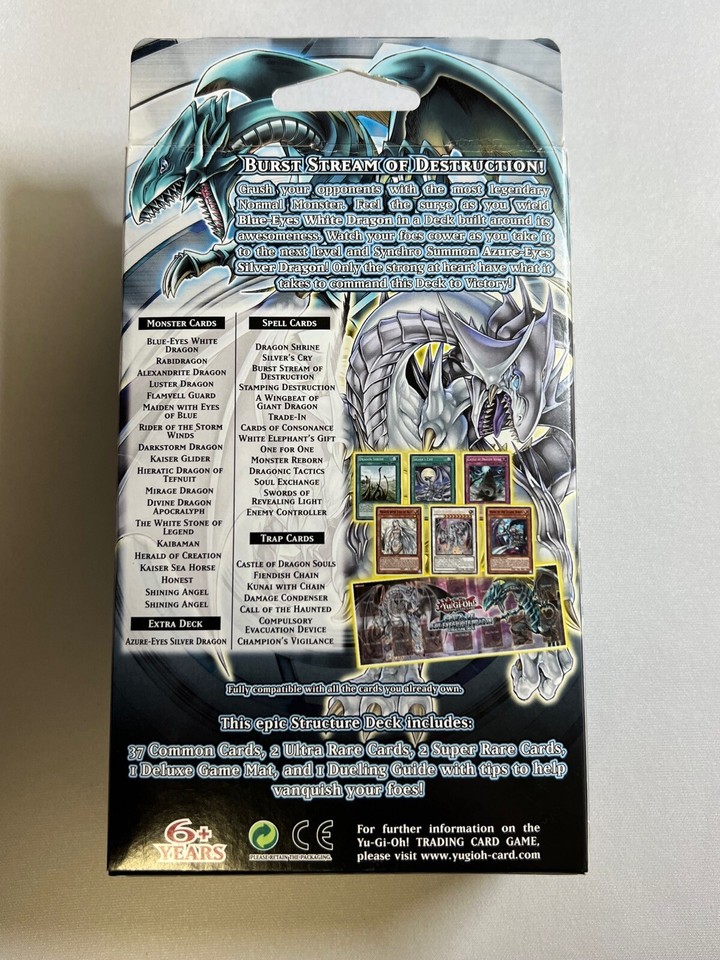Yugioh Saga of Blue-Eyes White Dragon Structure Deck Brand New Factory ...