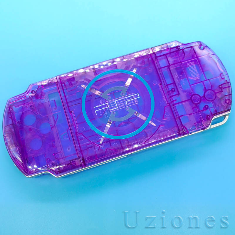 For Sony PSP 3000 PSP3000 Full Housing Shell Case Cover & Buttons Clear ...