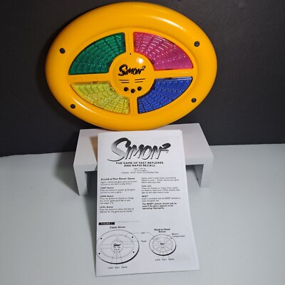 Simon 2 Electronic Double Sided Memory Matching Game Hasbro 2000 ...