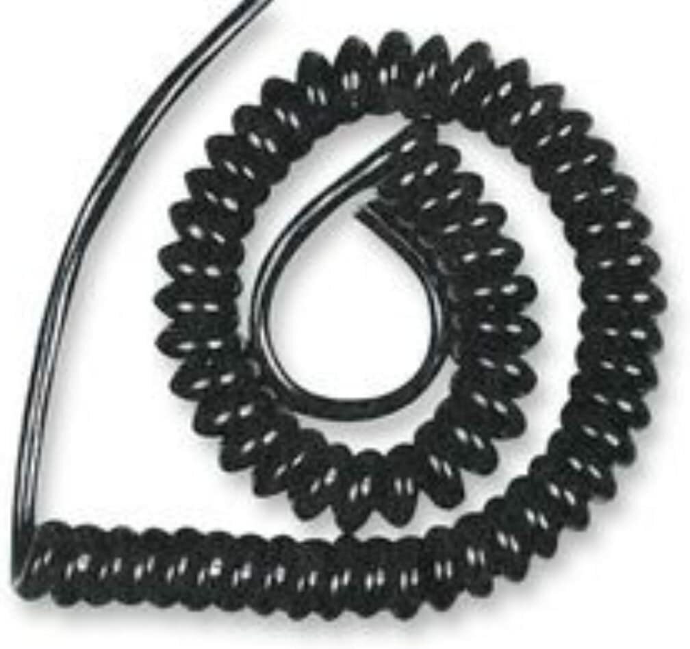 SPIRAL MAINS FLEX CABLE CURLY LEAD 13a STRETCH COIL 3 x 1.25mm CORE 0 ...