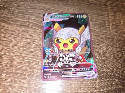 Pikachu Thor Pokemon Card Holo GX TCG Rare 16 | eBay