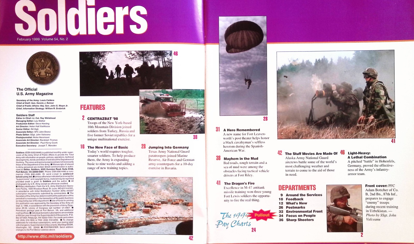 Soldiers The Official Magazine of the U.S. Army February 1999 Training ...