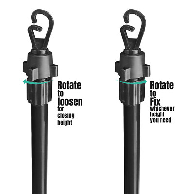 Heavy Duty Prop Telescopic Washing Line Extending Clothes Pole Support ...