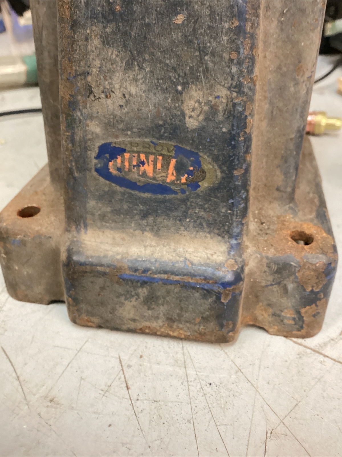 Vintage Dunlap / Craftsman Grinder Buffer Polisher Arbor Bench Mount ...